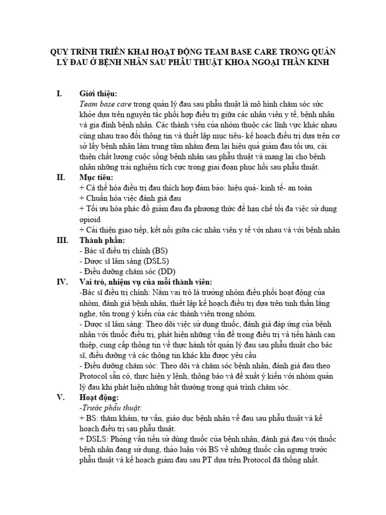 Quy Trình TBC | PDF