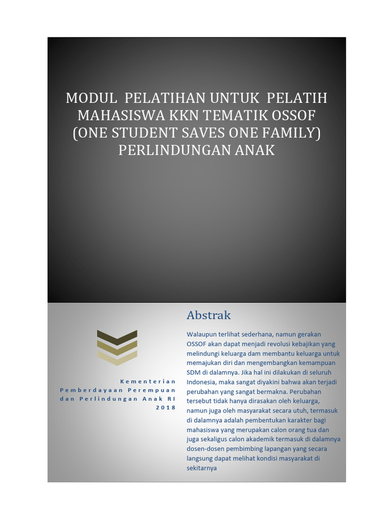 Pelatihan KKN Tematik Perlindungan Anak | PDF | Karier & Perkembangan