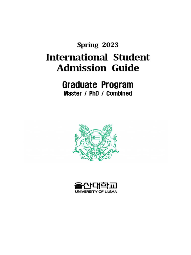UOU International Graduate Admission Guide | PDF | Academic Degree ...