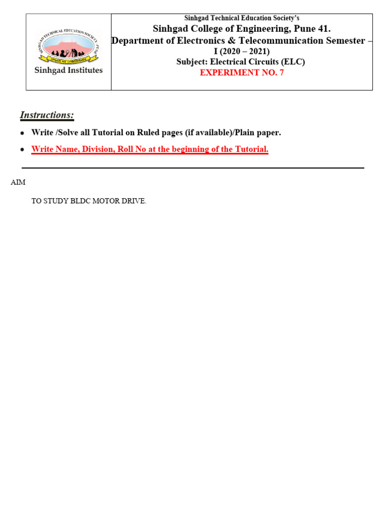Exp No 7 | PDF | Electric Motor | Magnetic Devices