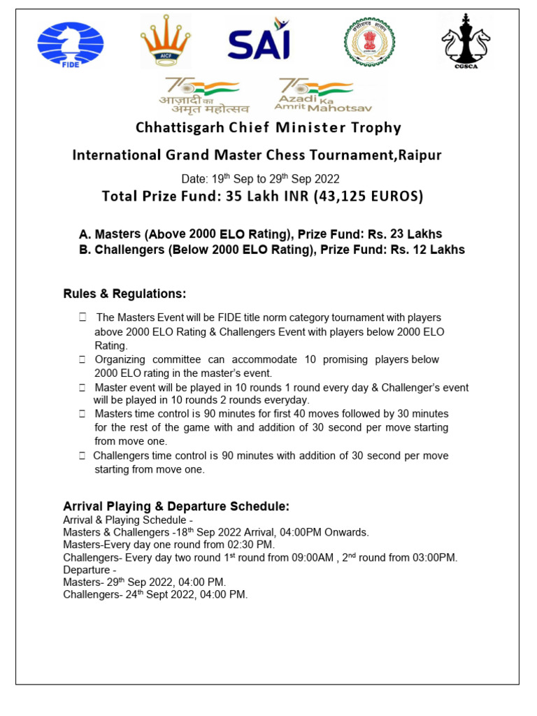 CG CM Trophy | PDF | Traditional Board Games | Sports