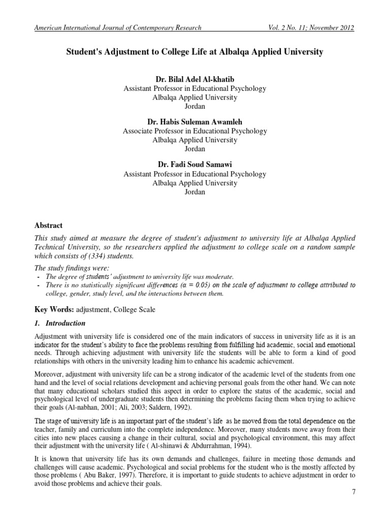 Adjustment Collage | PDF | Motivation | Motivational