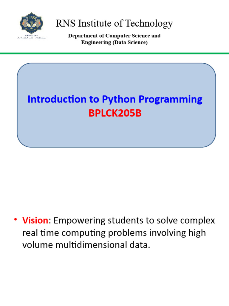 Module 1 Pdf Boolean Data Type Control Flow 9321