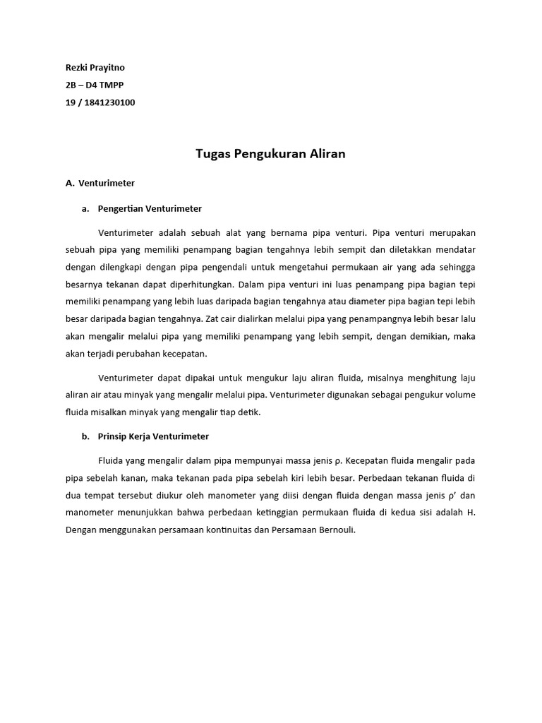Rezki Prayitno 2B D4TMPP Tugas Rangkuman Aliran | PDF | Griya & Taman