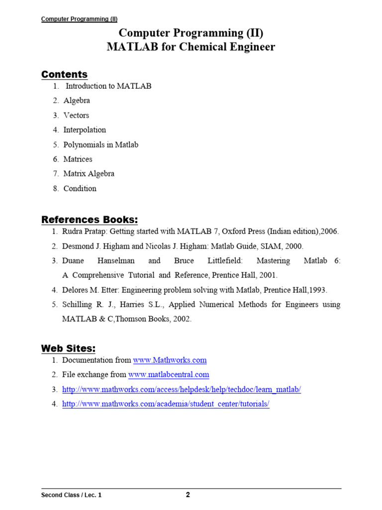 Introduction To Matlab | PDF | Trigonometric Functions | Matlab