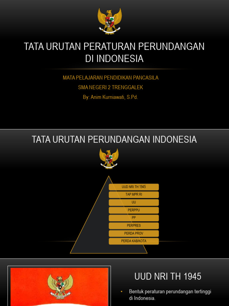 TATA_URUTAN_PERATURAN_PERUNDANGAN_DI_IND | PDF