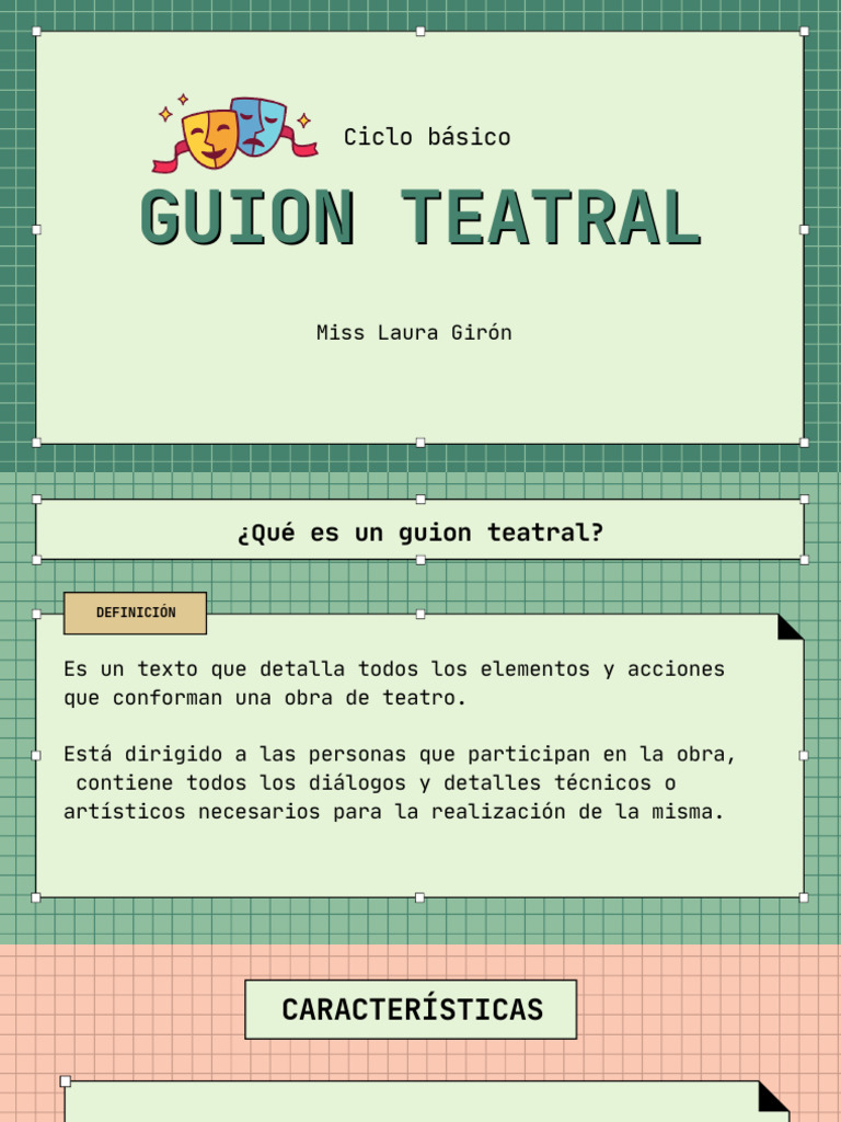 Estructura y partes del guion teatral | PDF | Estudios de idiomas ...