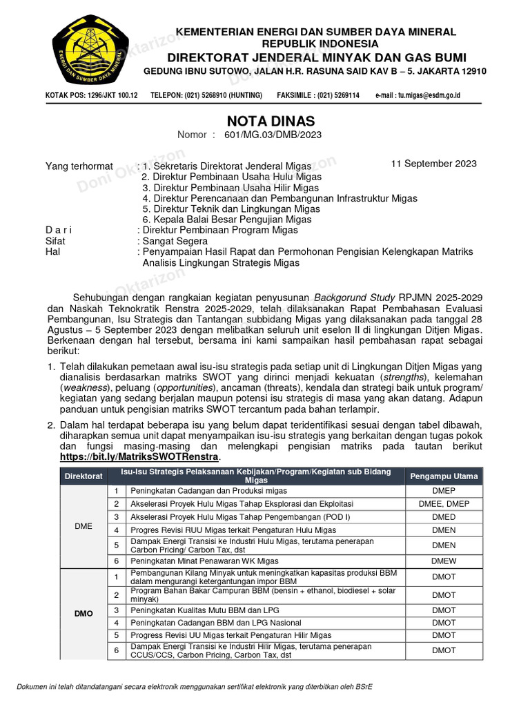 Naskah Dinas 683599 - 11092023 | PDF | Teknologi & Rekayasa