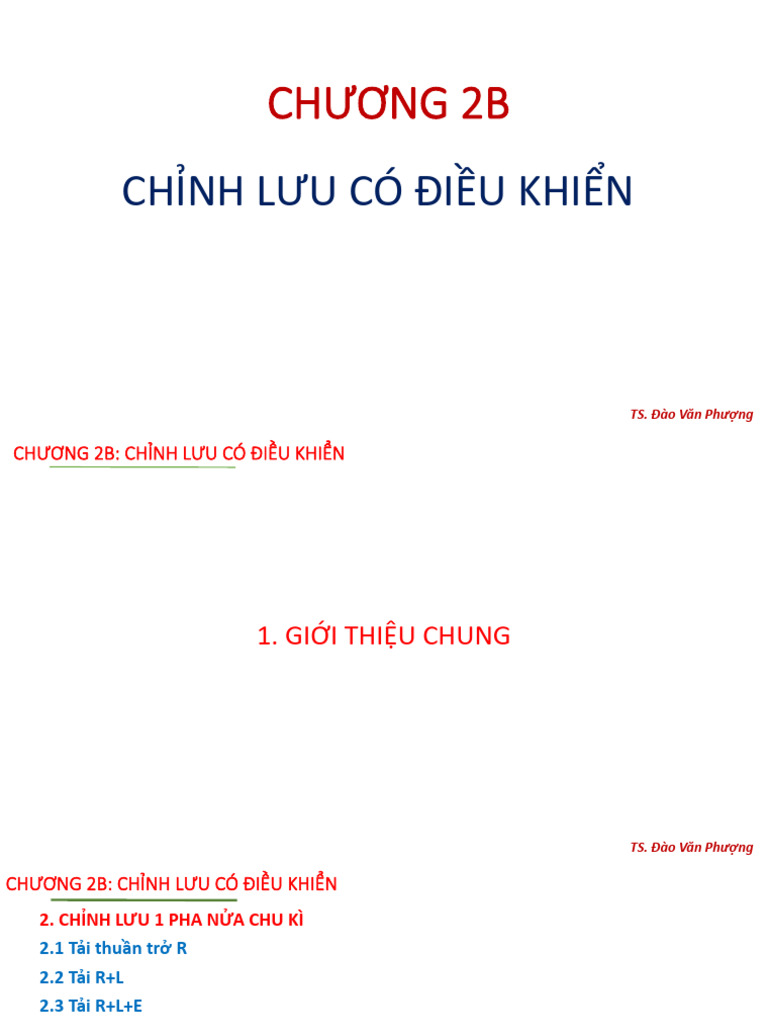 Chuong 2B Chinh Luu Co Dieu Khien | PDF