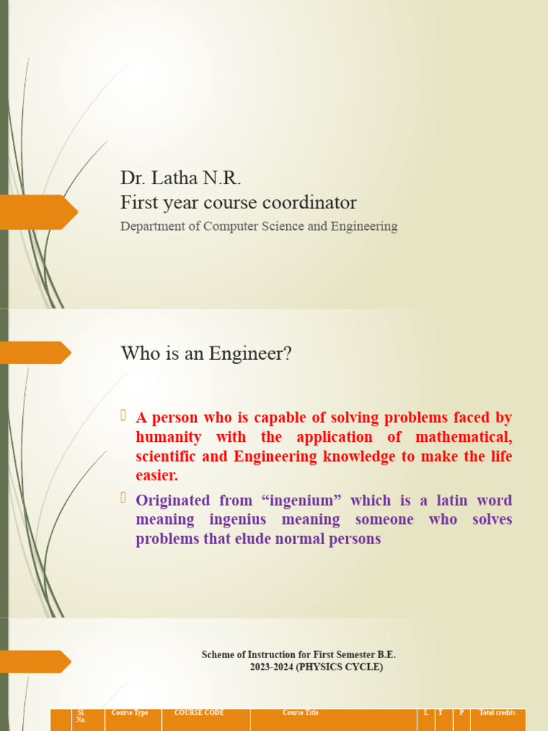 NEP 2 Syllabus Scheme 2023 24 | PDF | Engineering | Mechanical Engineering