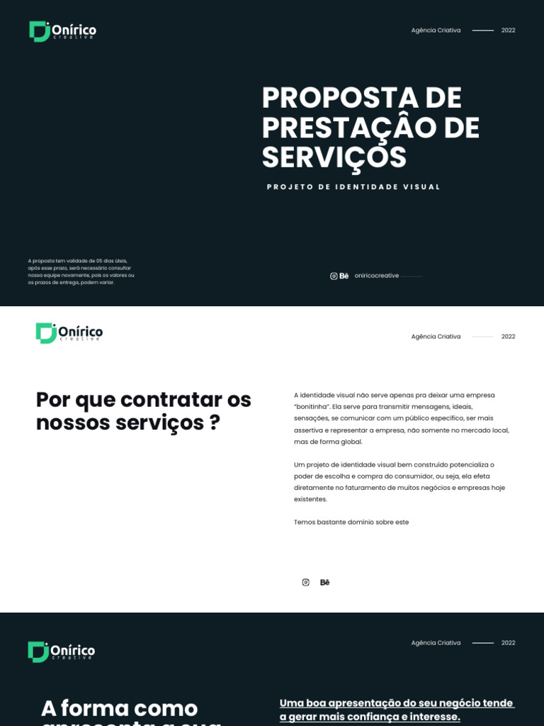 Proposta de Investimentos OIO Creative | PDF | Tipografia | Marca
