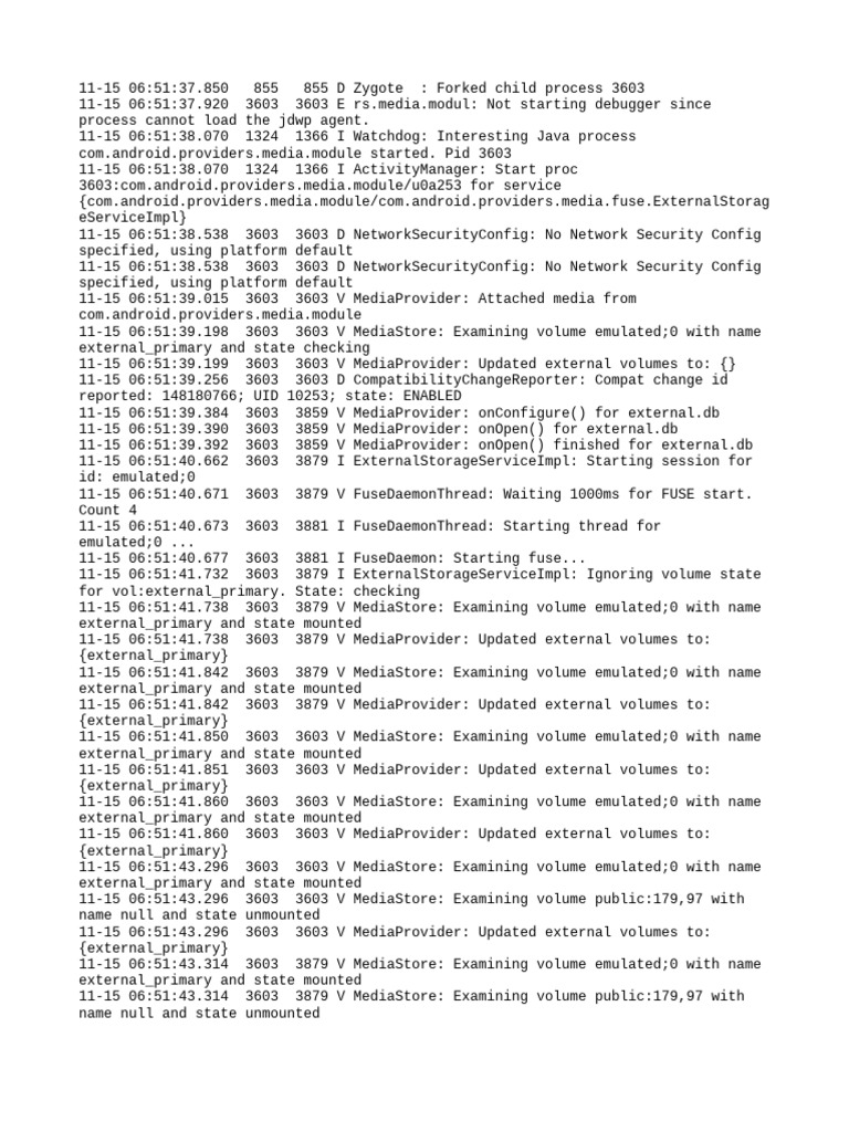 Log | PDF | Computing | System Software