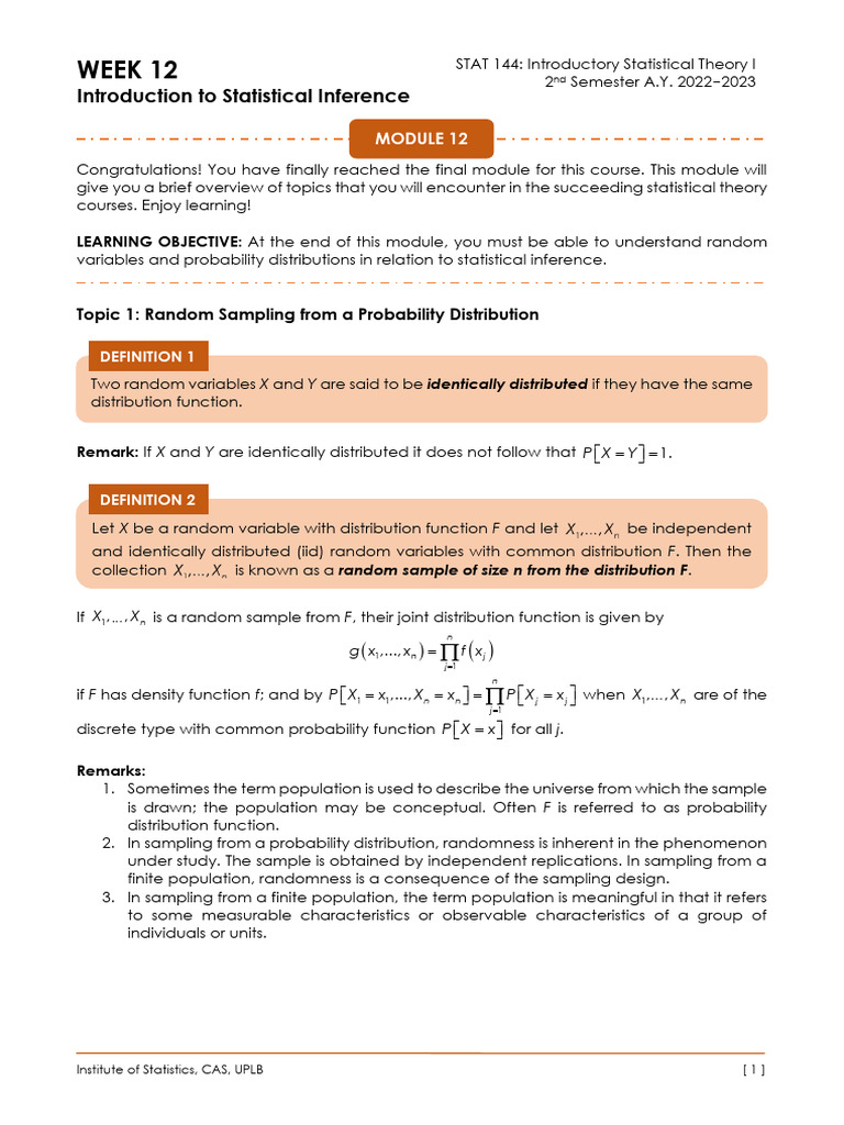 Chapter 5 Introduction To Statistical Inference | PDF | Estimator | Mean Squared Error