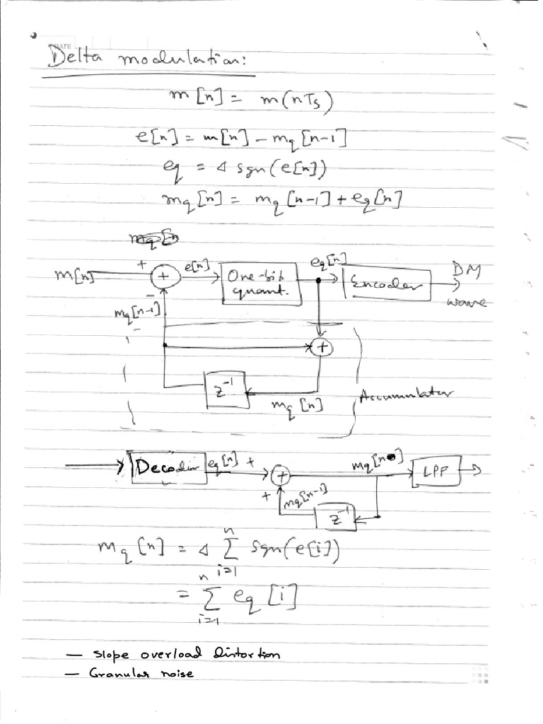 Notes On Delta-modulation-DPCM-new | PDF