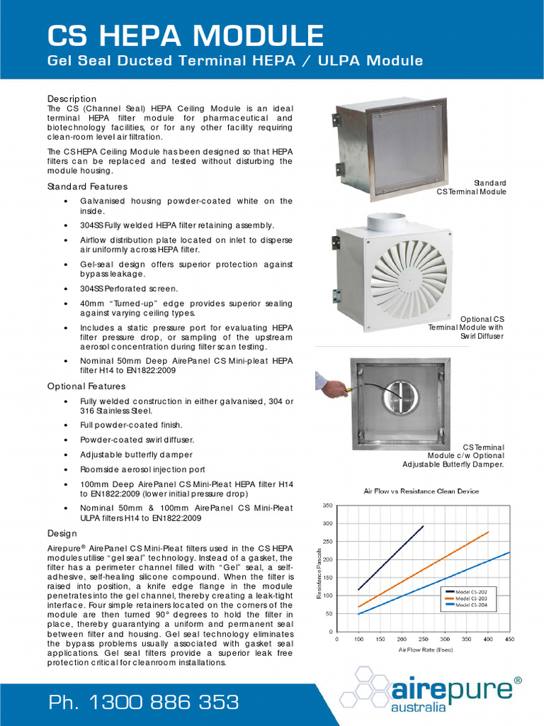 CS HEPA Module | PDF | Physical Sciences | Building Engineering