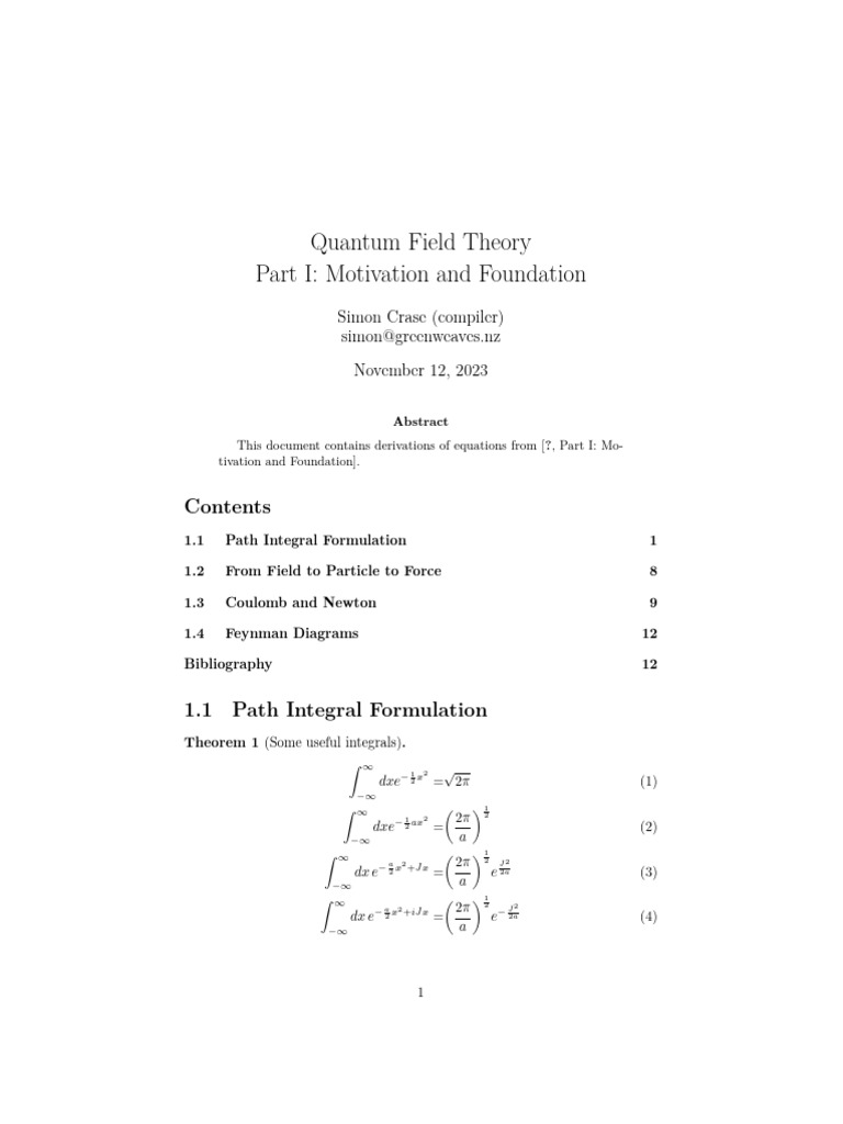 QFT 1 | PDF | Theorem | Epistemology Of Science