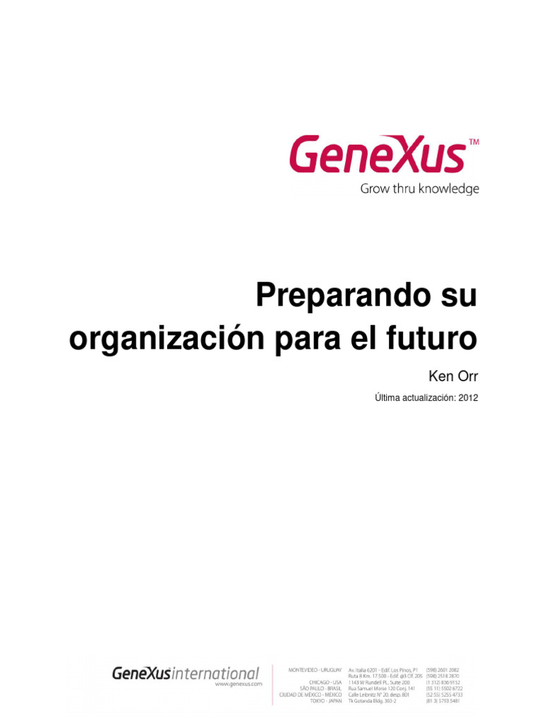 Preparando Su Organizaci%c3%b3n para El Futuro | PDF | Software ...