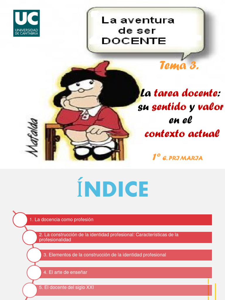 B1 Tema 3. Tarea Docente | PDF | Maestros | Enseñando