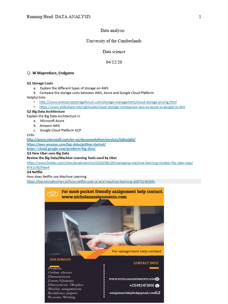 HW14 | PDF | Amazon Web Services | Cloud Computing