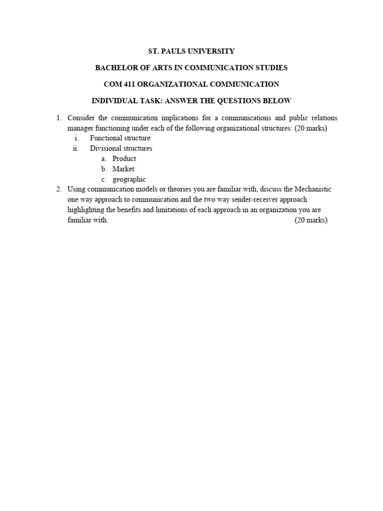 Com 411 Individual Task | PDF | Computers