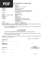 Surat Keterangan Nikah Sirih | PDF