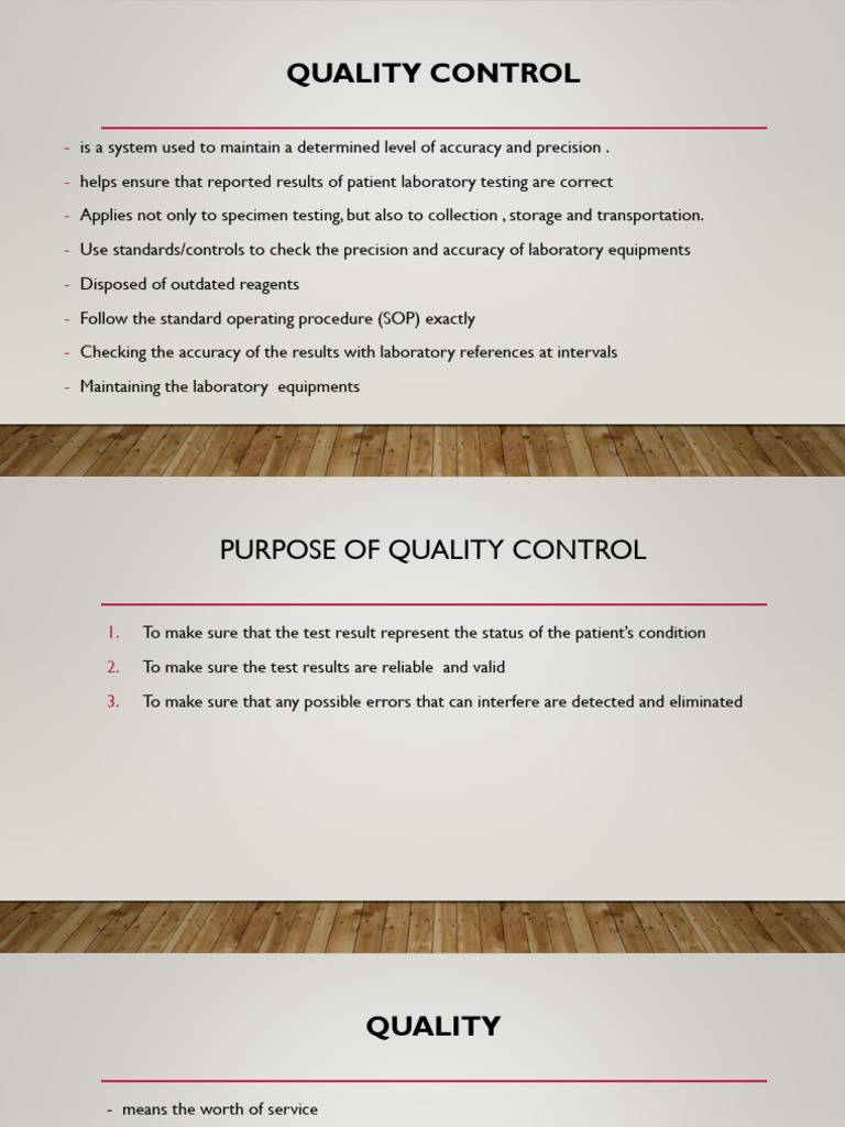 Laboratory Quality Control | PDF | Standard Deviation | Sensitivity And Specificity
