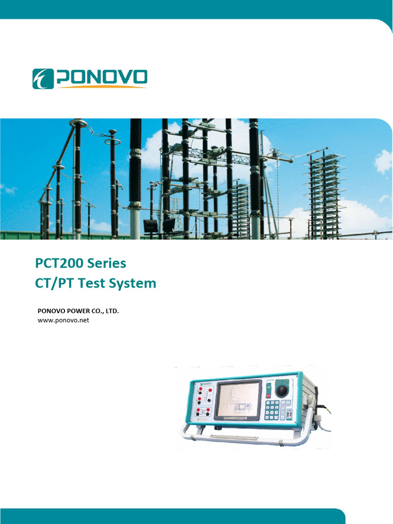 PCT200 Series CTPT Test System Brochure - EN - 2023 V1 | PDF ...