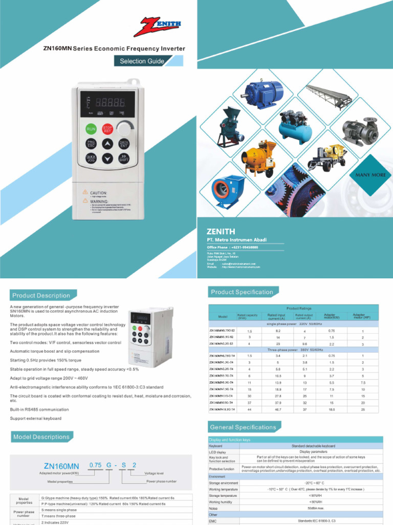 Brosur Zenith Inverter | PDF