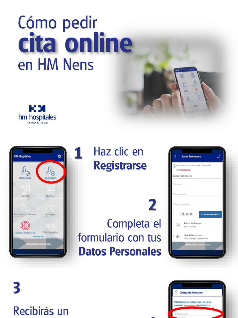 Guia de Uso Como Pedir Cita Online HM Nens | PDF Guia de Uso Como Pedir Cita Online HM Nens | PDF
