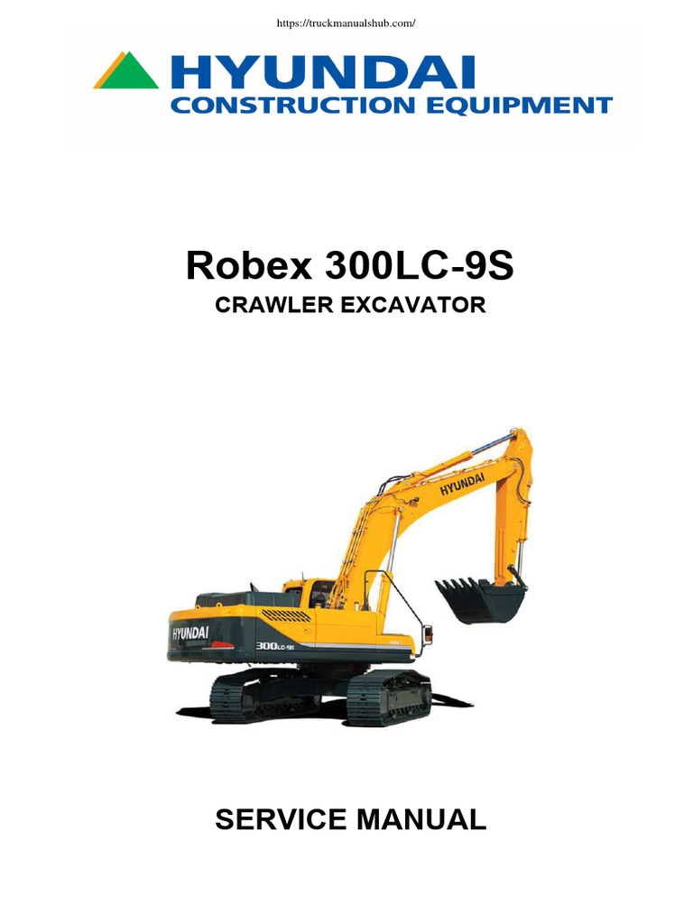 Hyundai Robex 300LC-9S Service Manual | PDF | Manual Transmission | Pump
