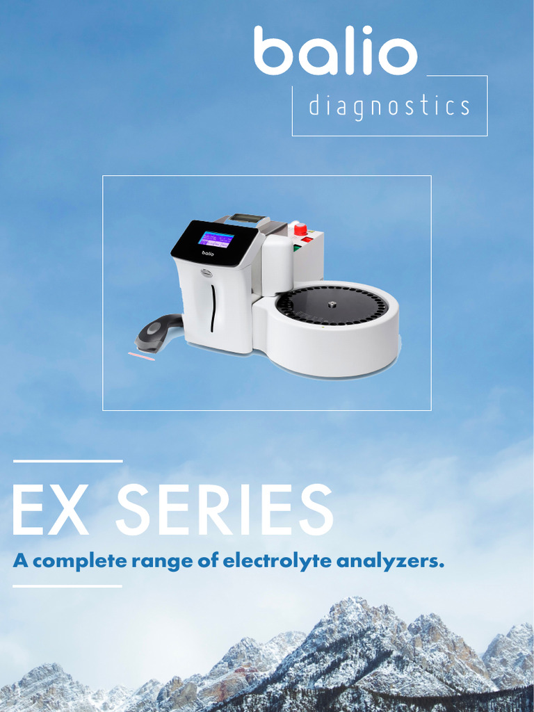 Balio Ex-Series Brochure en v2.0 | PDF | Ph | Chemistry