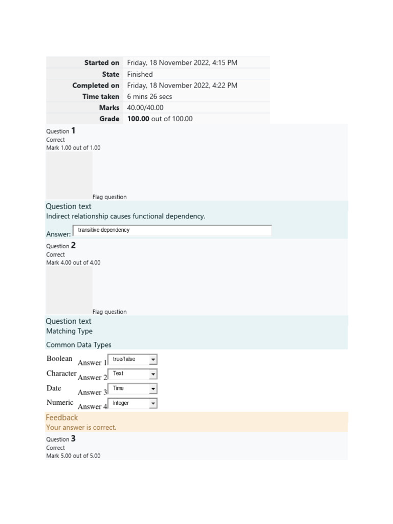 UGRD-ITE6100B Fundamentals of Database System Midterm Exam | PDF | Information Science | Data ...