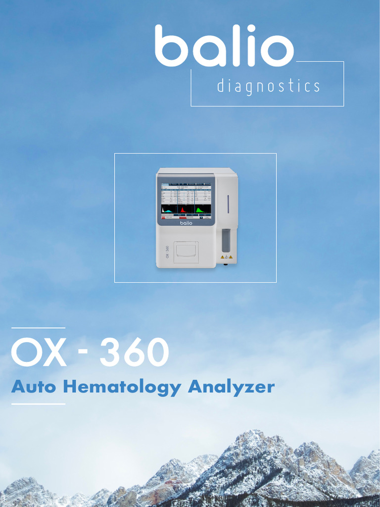 Brochure Balio Ox-360 en | PDF | Anemia