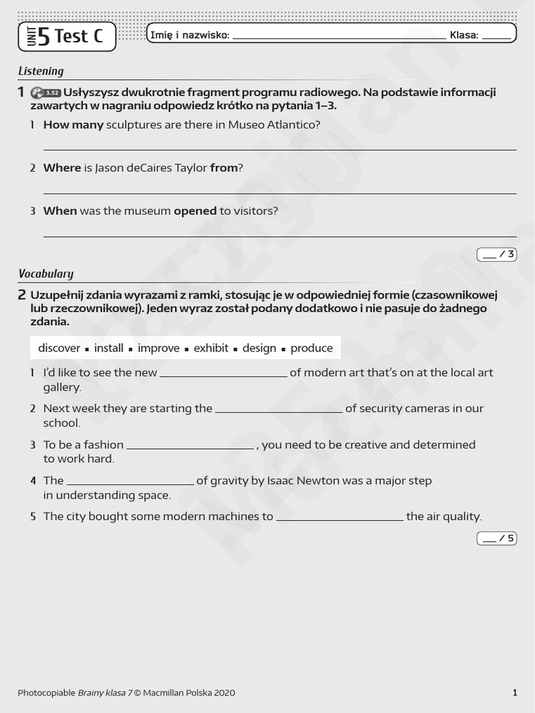 Brainy kl7 Unit Test 5 C | Download Free PDF | Guitars | Musical ... Brainy kl7 Unit Test 5 C | Download Free PDF | Guitars | Musical ...