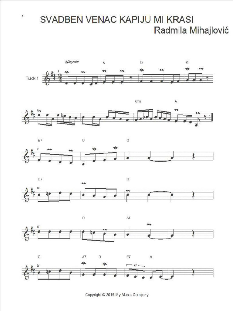 Svadben Venac Kapiju Mi Krasi | PDF