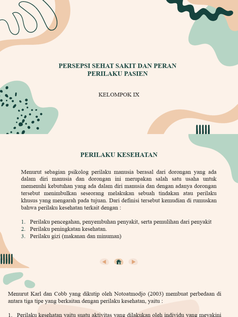 Presepsi Sehat Sakit KLMPK 9 | PDF