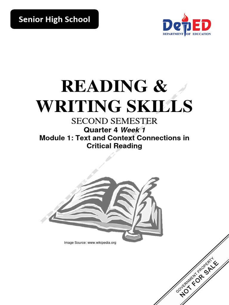 SHS-4th-Quarter-Reading-and-Writing-Module-1 | PDF | Intertextuality ...