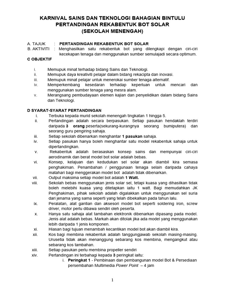 Solar Bot (Terkini) | PDF