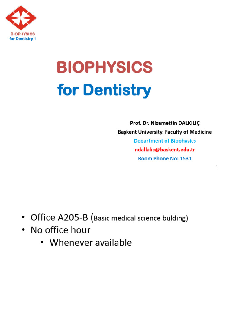 Introduction To Biophysics and Biological Control | PDF | System | Physics