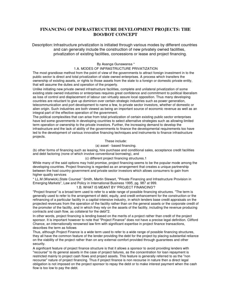 The Boo-Bot Concept | PDF | Project Finance | Debt