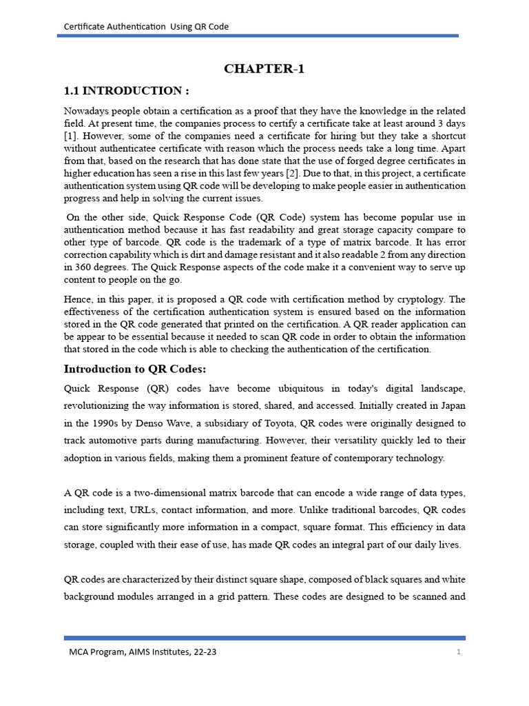 Chapter | PDF | Authentication | Qr Code