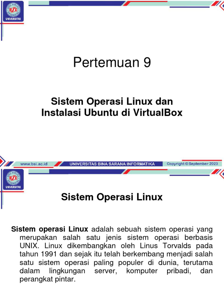 328-P09-Instalasi Ubuntu Di VirtualBox | PDF