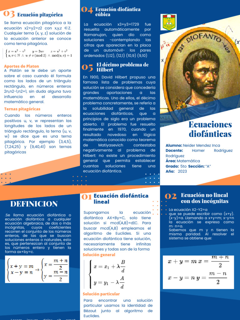 Folleto Brochure Empresarial Profesional Azul y Naranja | PDF ...