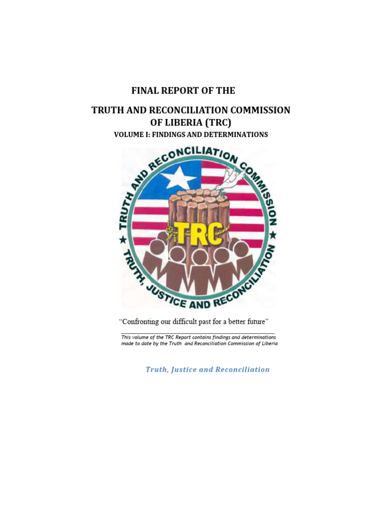 Liberia TRC Report FULL PDF Justice Crime Violence