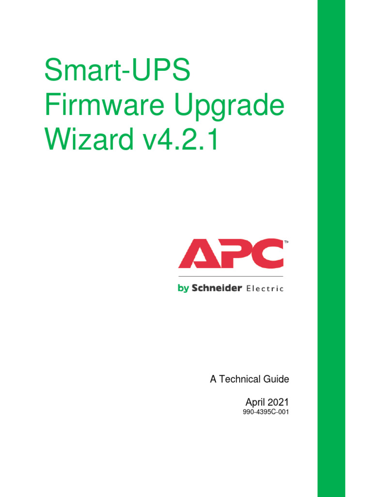 Smart-UPS Firmware Upgrade Wizard v4.2.1 Technical Guide | PDF ...