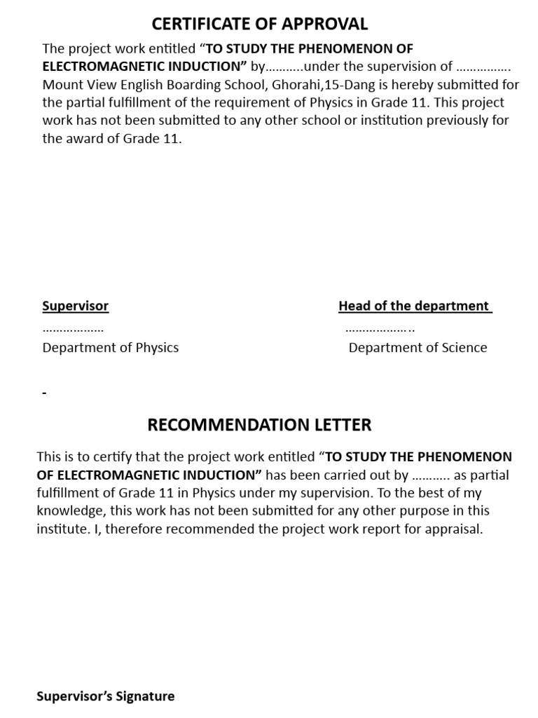 To Study of Phenomenon of Electromagnetic Induction | PDF ...