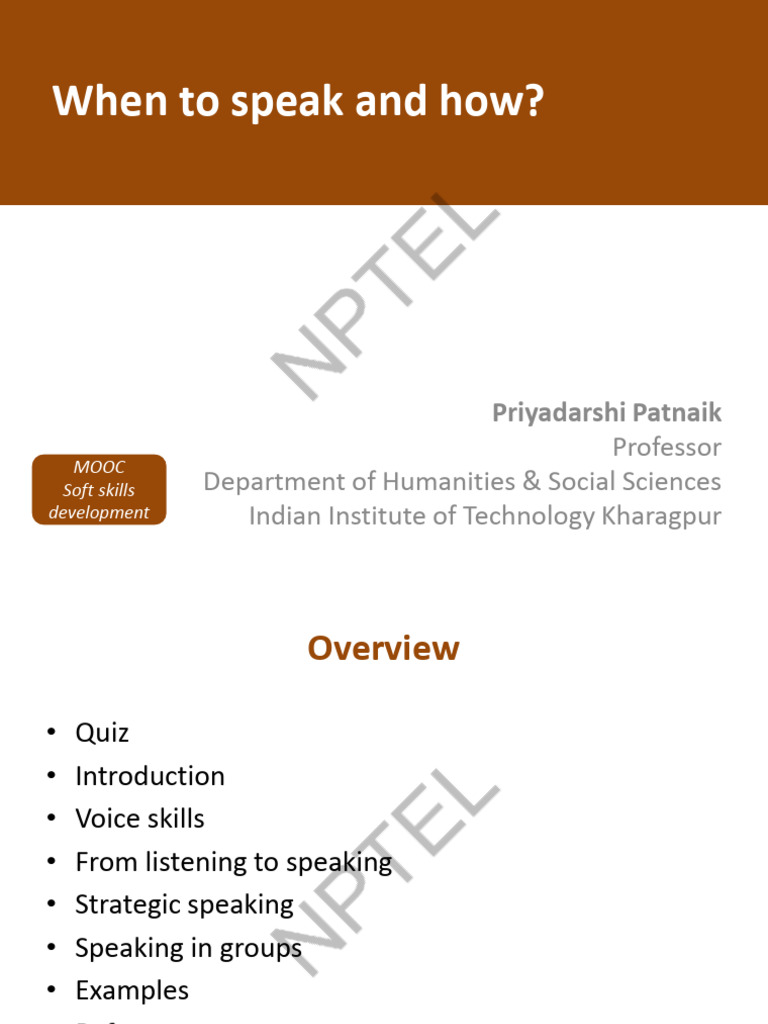 Week 1 - Lec 4 | PDF | Nonverbal Communication | Cognition
