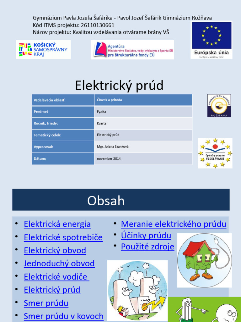 PP Elektrický Prúd FYZ Kvarta Szanková | PDF