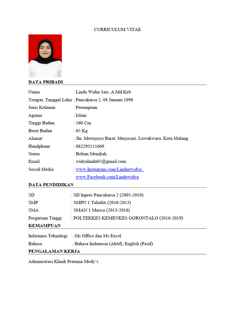 CV Linda | PDF