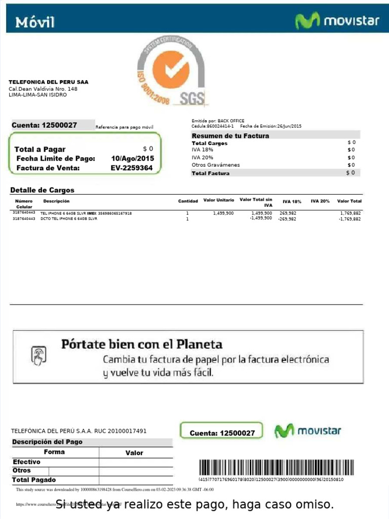 Movistar Peru PDF | PDF